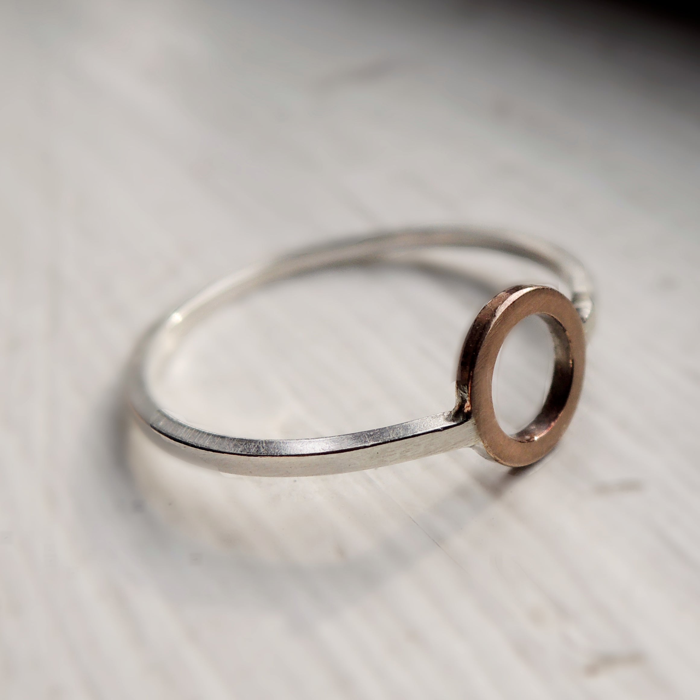 Bague Petit Cercle 2 Tons - 2 Tone Small Circle Ring - RSBZCIR ...